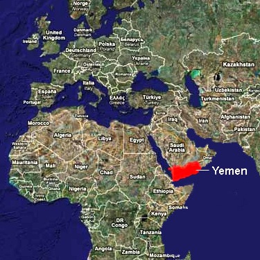 Sanaa Yemen Map